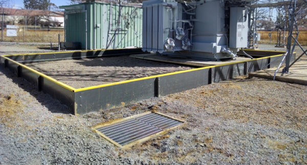 Fiberglass Containment Wall with Geomembrane Liner - Above Grade ...